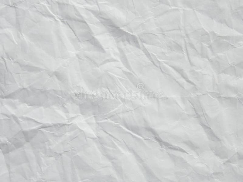 White Crumpled Paper Texture Background Stock Photo - Image of abstract ...