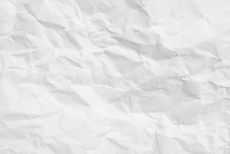 White Crumpled Paper Texture Background Stock Photo - Image of abstract ...