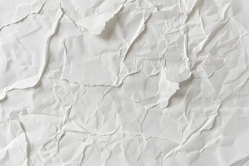 White Crumpled Paper Texture Background Stock Illustration ...