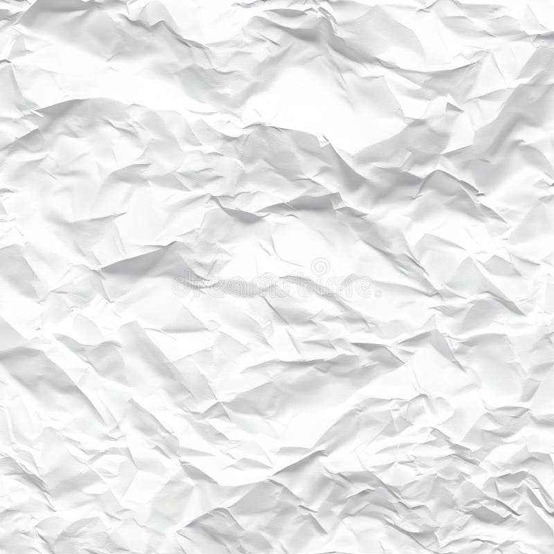 White Crumpled Paper Texture, Background, Backdrop with Generative AI ...