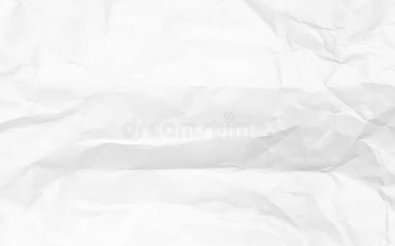 White Crumpled Paper Texture Background. Design Space White Tone. Stock ...