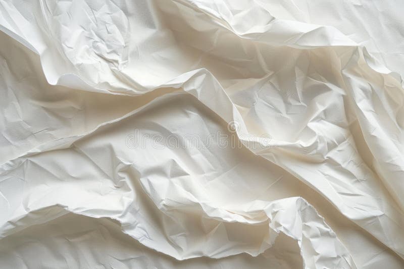 Crumpled White Paper is Creating Abstract Shadows and Shapes Stock ...