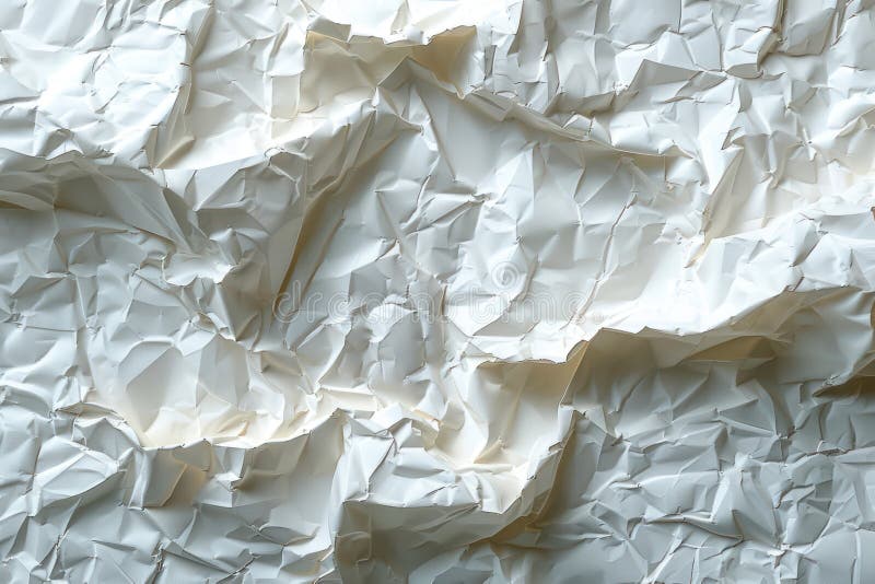 White Crumpled Paper Texture with Copy Space - High Resolution Arts and ...