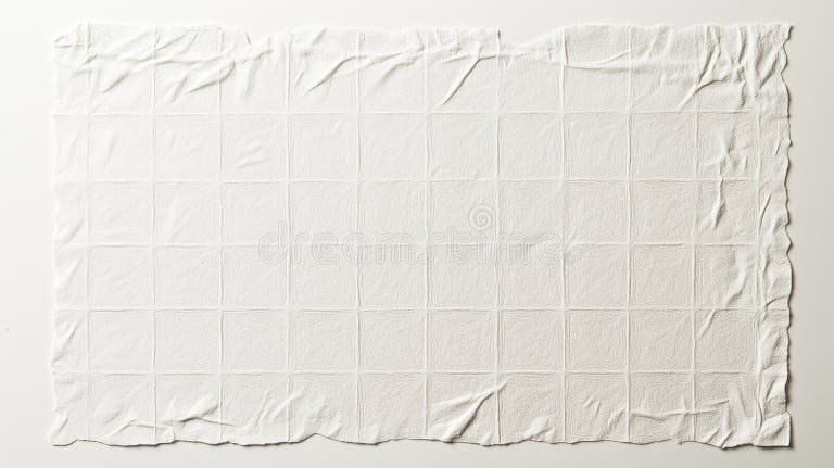 White Crumpled Paper Texture with Grid Pattern Stock Illustration ...