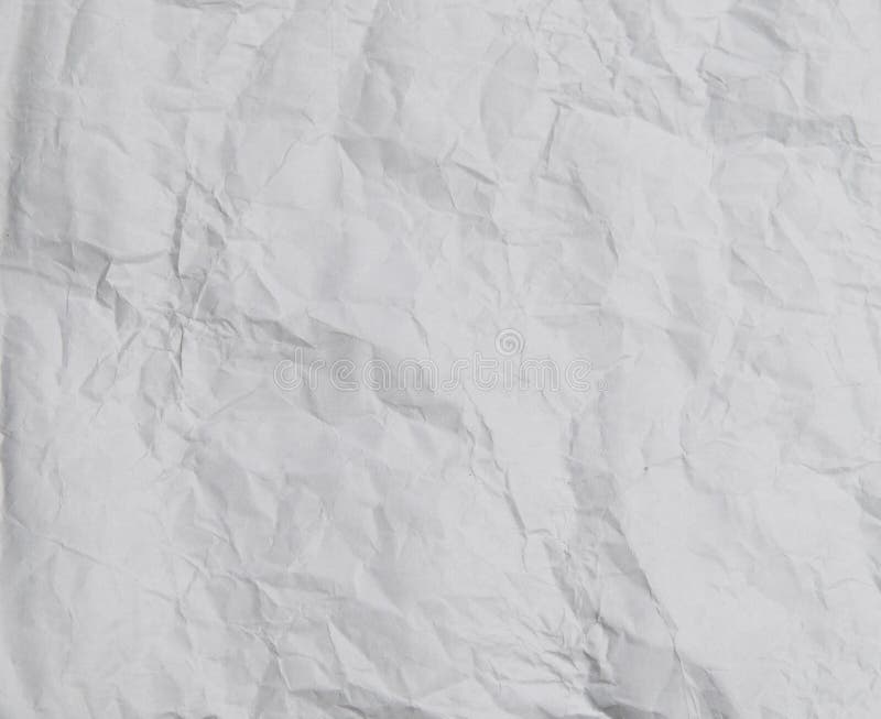 White Crumpled Paper Texture Stock Photo - Image of crumbled, scrambled ...
