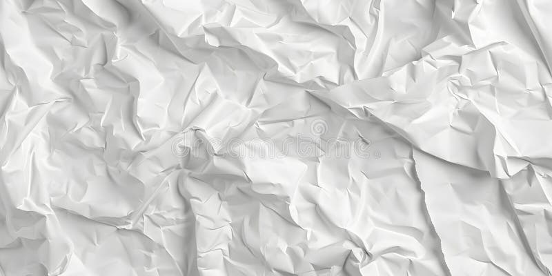 White Crumpled Paper Texture - High Resolution Stock Illustration ...