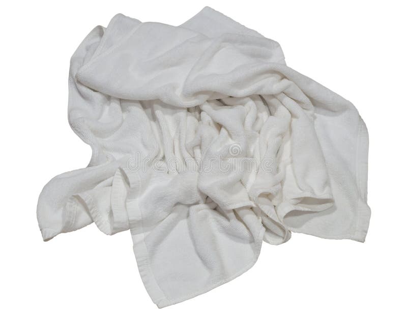 White Crumpled Blanket or Bedclothes in Hotel Room Leaved Untidy and ...
