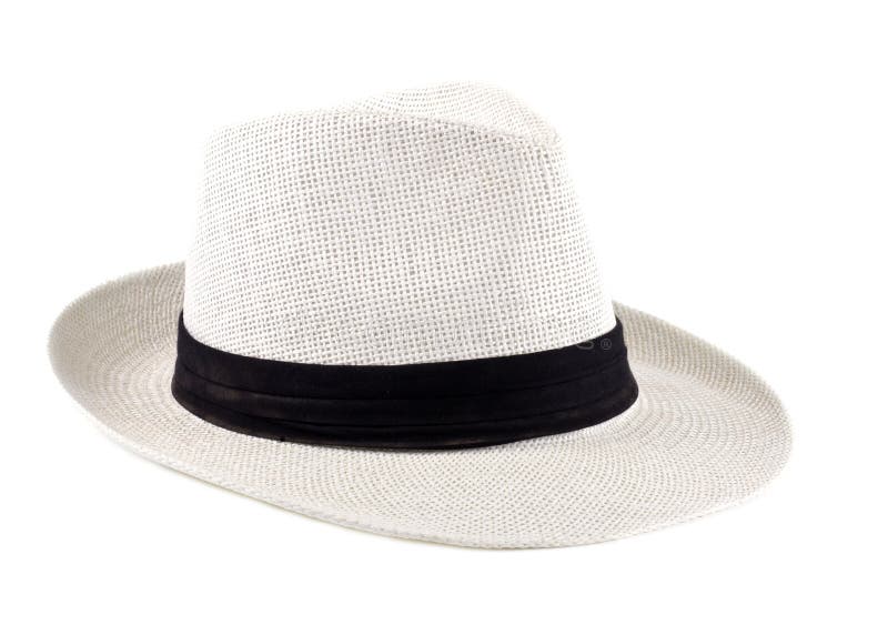 White Cuban Hat Isolated stock image. Image of south - 24496225