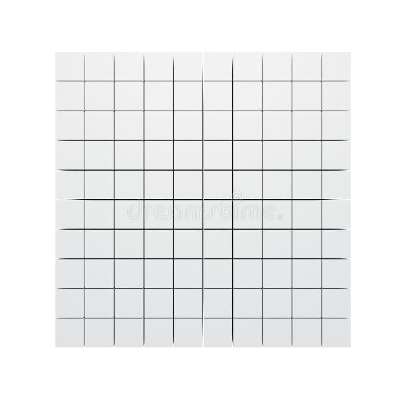 White Cube. Abstract Modern Shape. Isolated on White Background. 3D ...