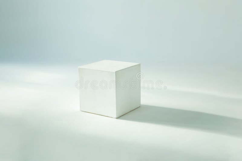 White Cube on a White Background Stock Image - Image of cubes, concept ...