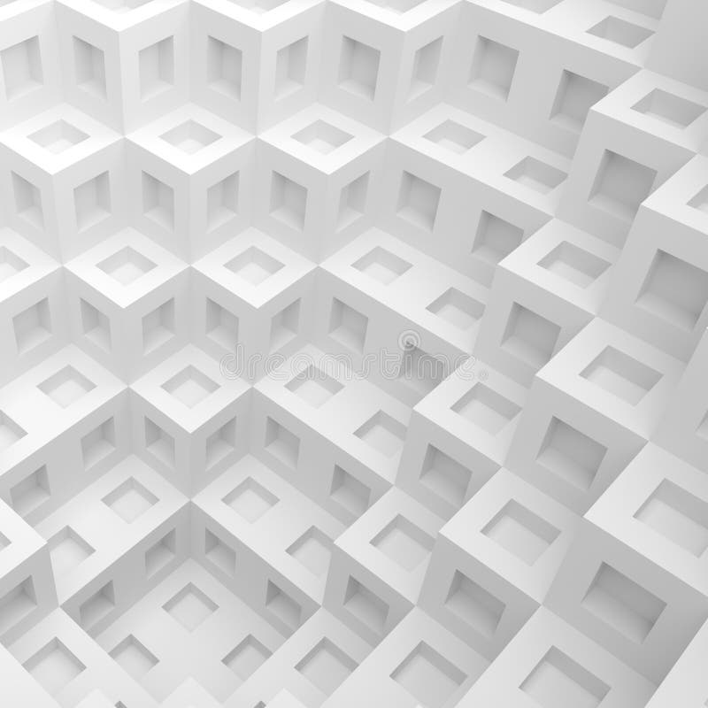 White Cube Background. Modern Graphic Design Stock Illustration ...