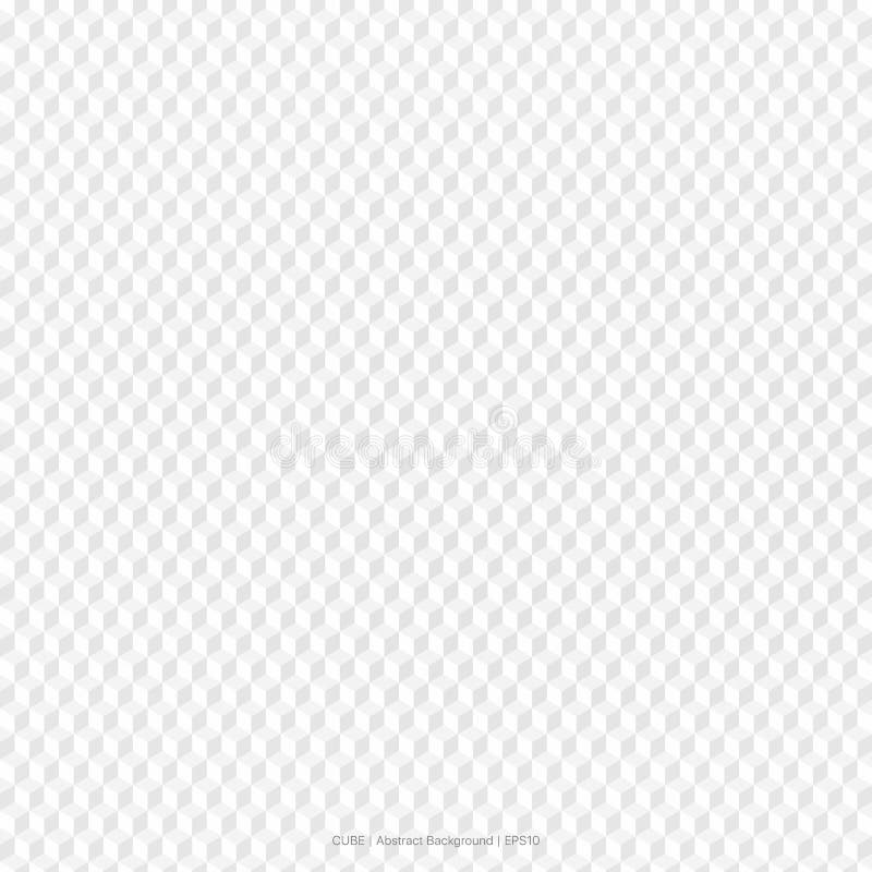 White Cube Geometric Square Background. Abstract Cube Pattern Stock ...
