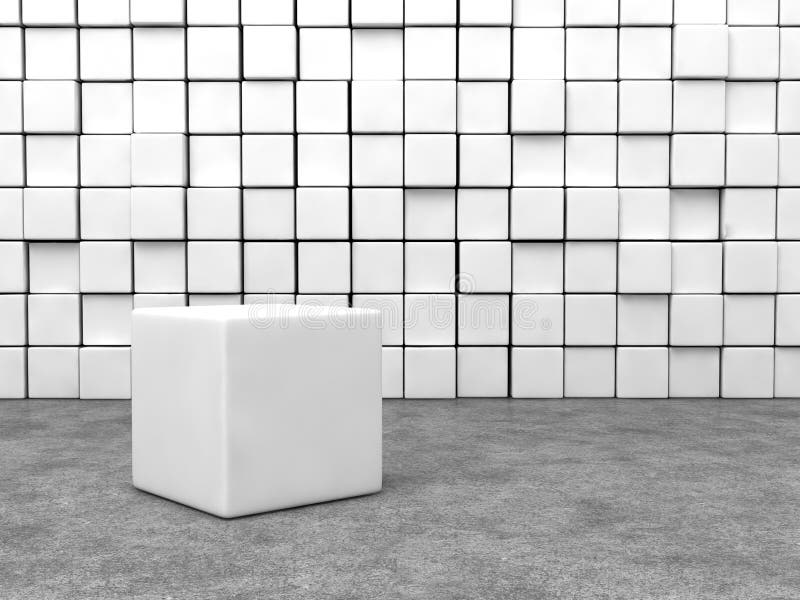 White cubes stock illustration. Illustration of cement - 48920686
