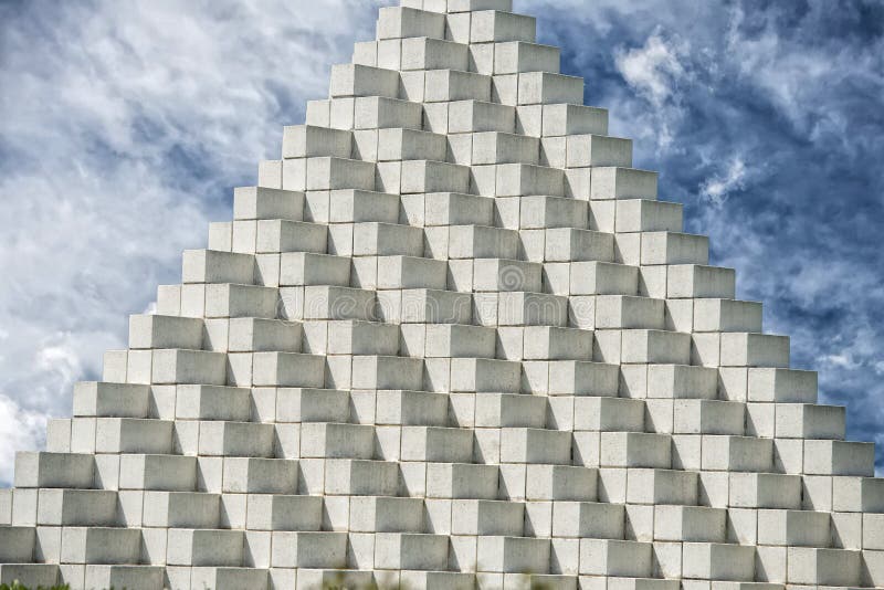 White cubes pyramid stock photo. Image of cubes, render - 44380910