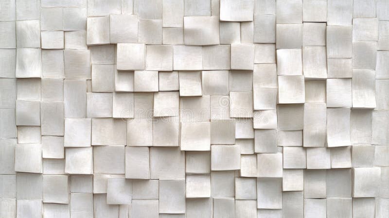 White Cubic Texture Background Stock Illustration - Illustration of ...