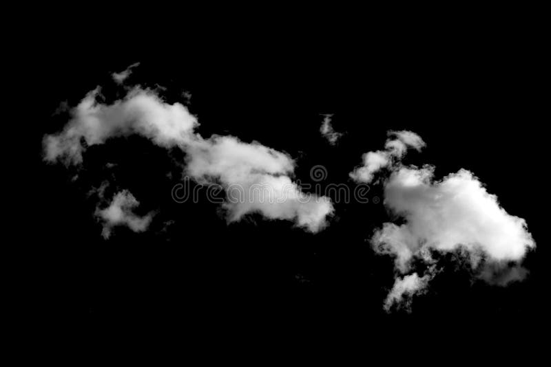 White Cumulus Cloud Isolated on Black Background Stock Photo - Image of ...