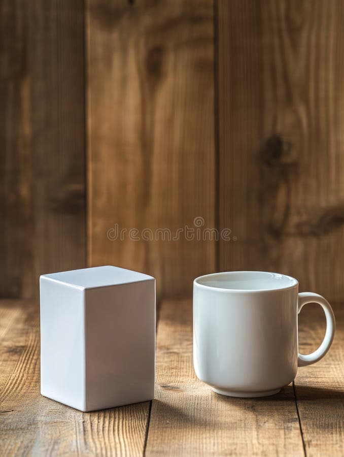 White Cup and Box stock image. Image of tone, meal, item - 377265115