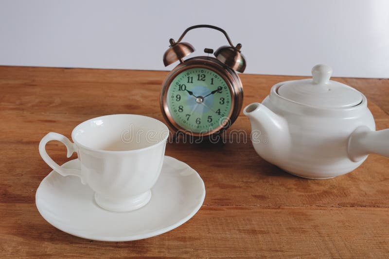 White Cup of Coffee on Table in Cafe ,coffee Break Stock Photo - Image ...
