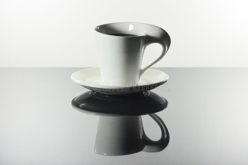 The WHITE CUP stock image. Image of white, coffee, break - 126221387