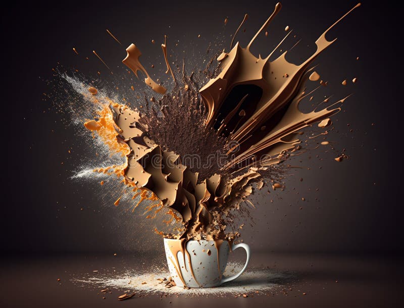 Coffee Splashing White Cup Stock Illustrations – 354 Coffee Splashing ...