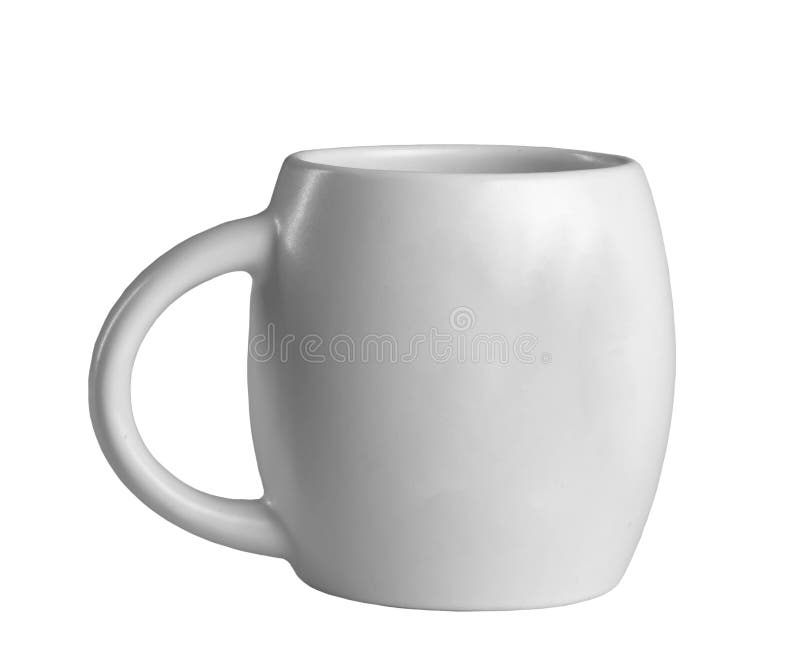 White Cup. Side View. Isolate Stock Photo - Image of white, mockup ...