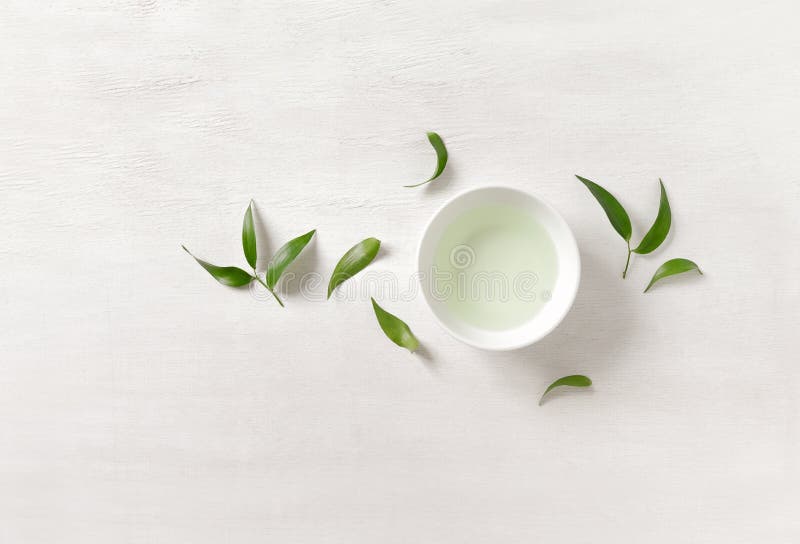 White Cup of Tea, View from Above Stock Image - Image of herbal, flat ...
