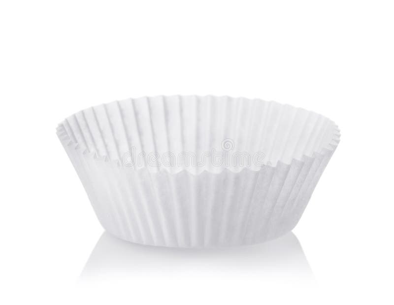 White Cupcake Baking Paper Cups Stock Photo - Image of bake, dessert ...