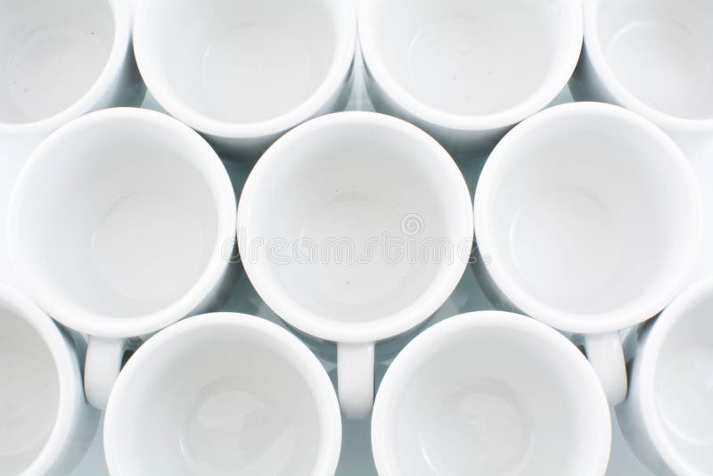 White cups stock photo. Image of circles, cartoon, branding - 83042354