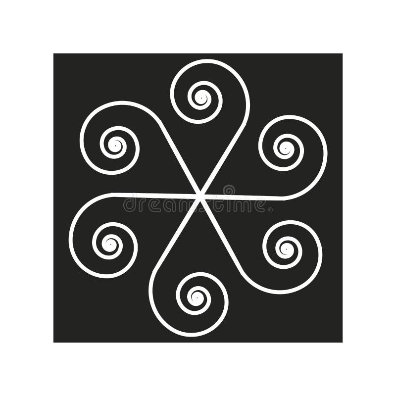 White Curl for Decorative Design. Vector Illustration. Stock Image ...