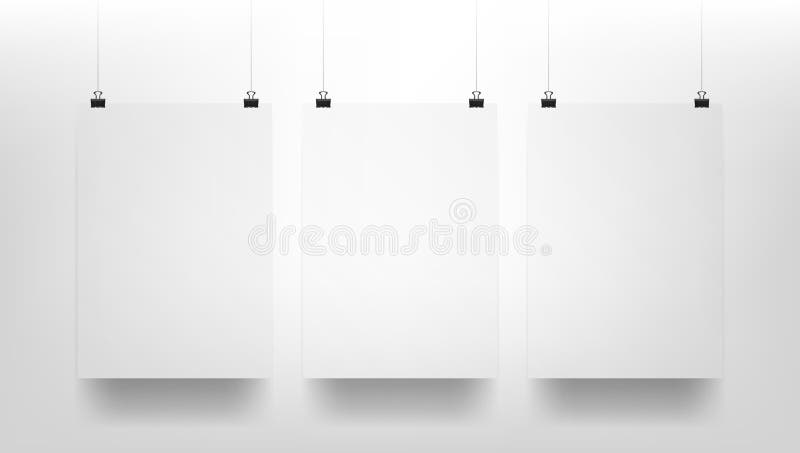 White Curled Paper A4 Note Memo Stock Illustration - Illustration of ...