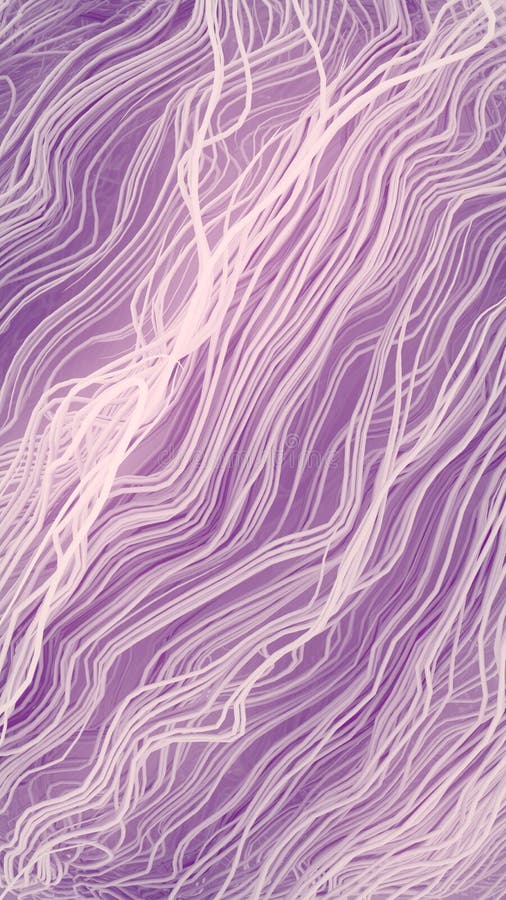 White Curled Wire Futuristic Pattern Surrounded by Pink Mist. Abstract ...