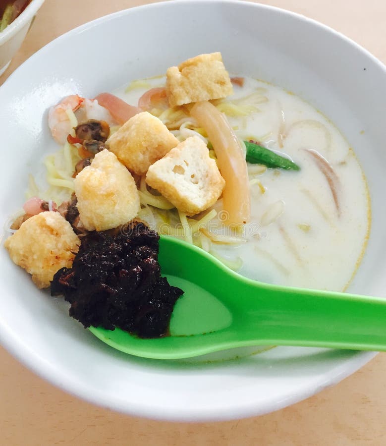 White Curry Mee in Malaysia Stock Photo - Image of food, white: 90740874