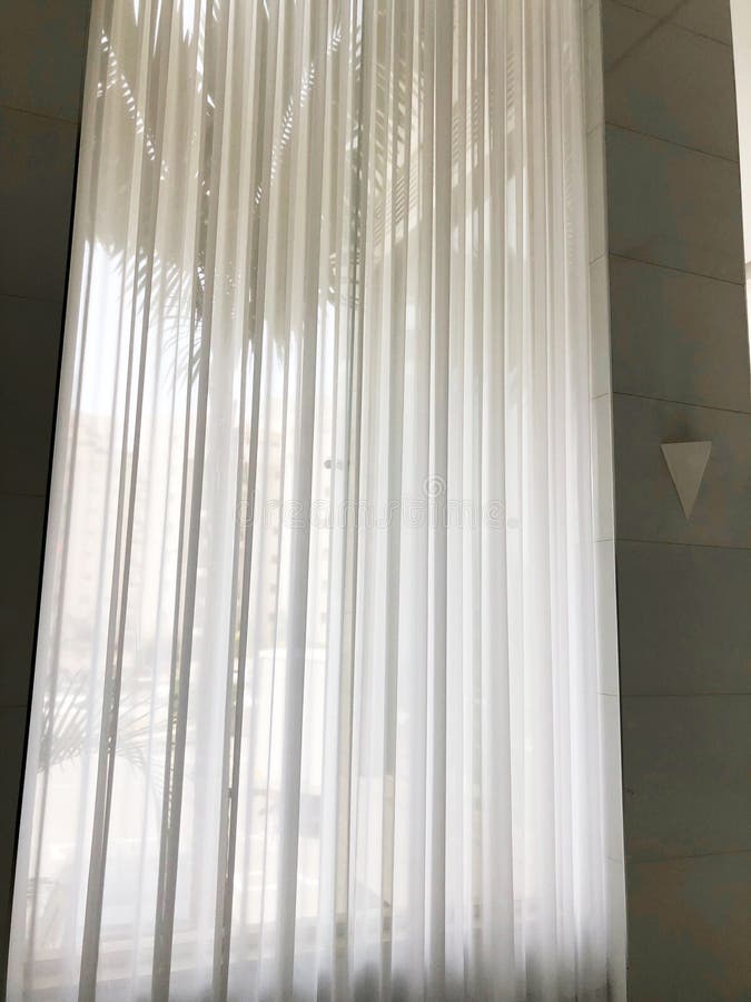 White Curtains Background. Transparent Curtain on Window. Stock Photo ...