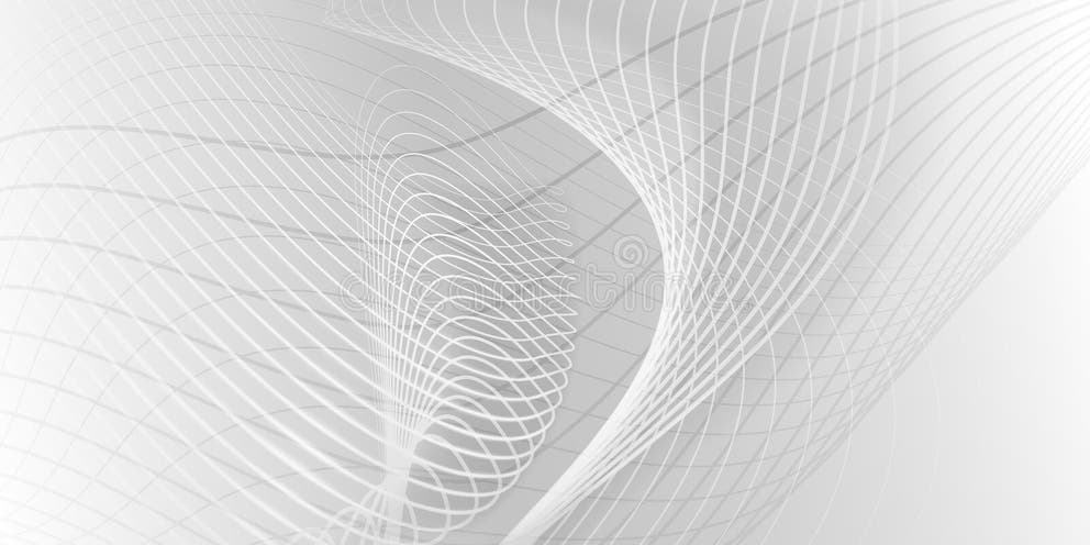 White Curved Lines Create a Dynamic, Abstract Pattern Stock ...