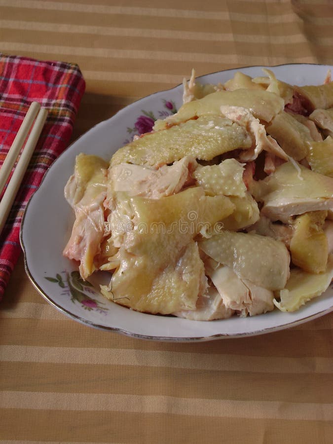 White cut chicken stock image. Image of chopstick, guangzhou - 68717633