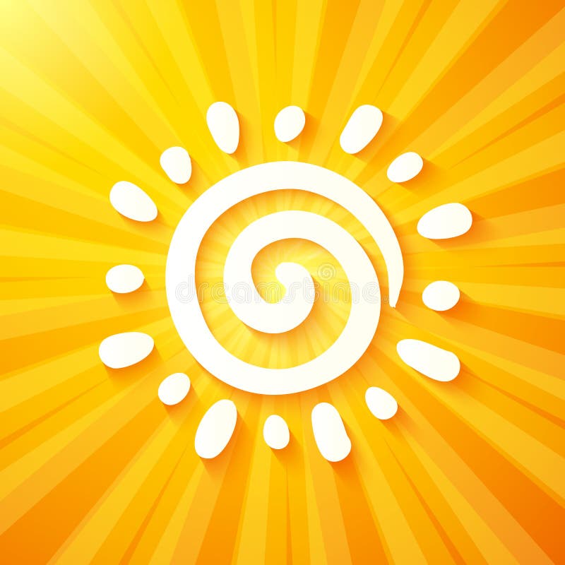 White Cut Out Paper Sun Yellow Background Stock Illustrations – 101 ...