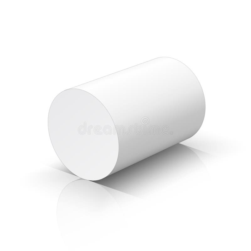 White Cylinder Basic Geometric 3d Shape Stock Vector - Illustration of ... White Cylinder Basic Geometric 3d Shape Stock Vector - Illustration of ...