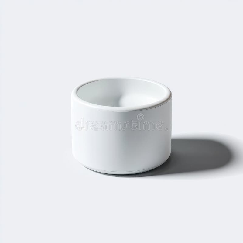 White Cylindrical Container Stock Illustration - Illustration of visual ...