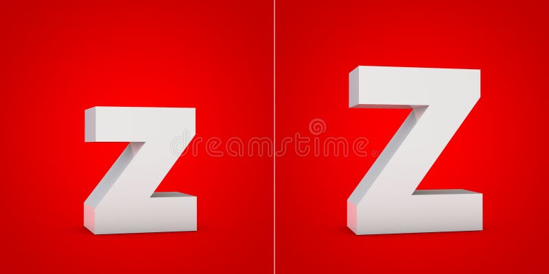 Red Letter Z Isolated White Stock Illustrations – 714 Red Letter Z ...