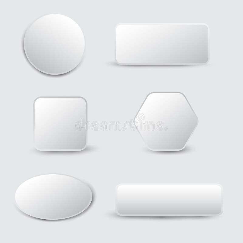 Gray Square Rounded Button Stock Illustrations – 4,165 Gray Square ...