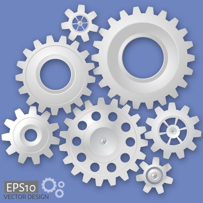 White Gray Open Lid Packaging Box on Isolated White Background Stock ...