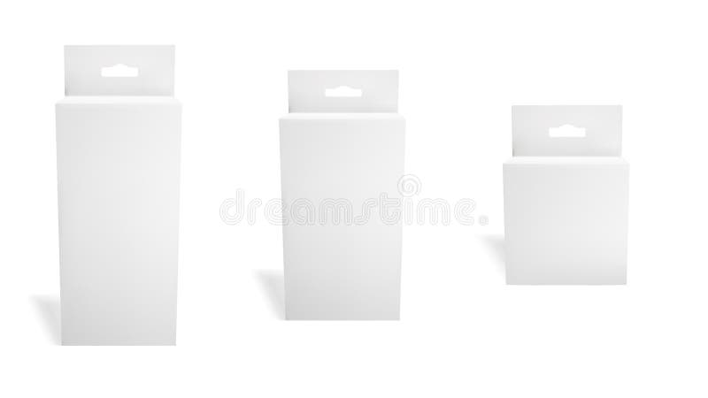White Rectangle Box Front View Stock Illustrations – 876 White ...