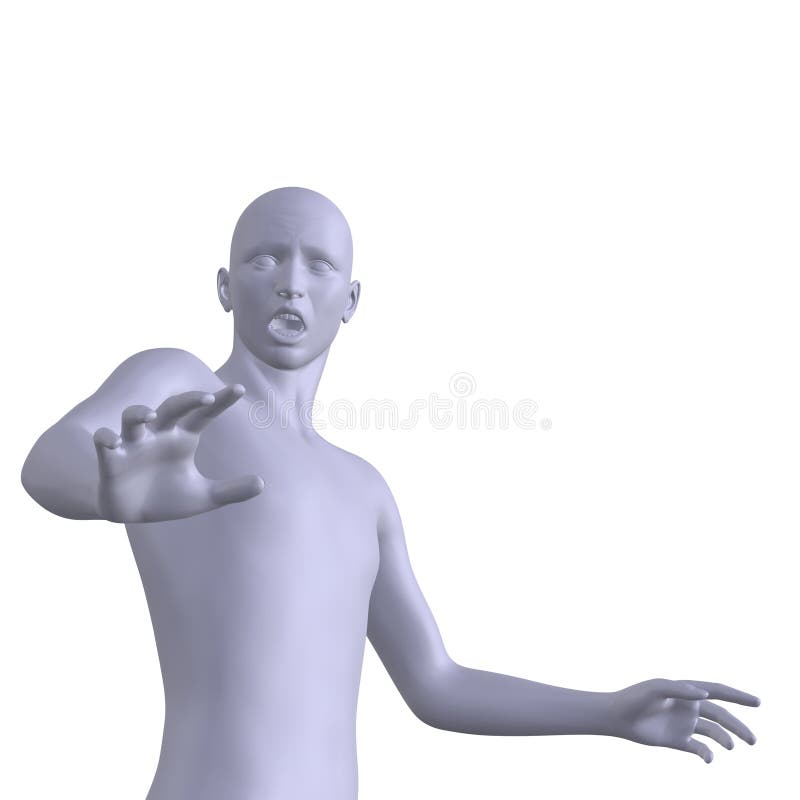 White 3d human model stock illustration. Illustration of biology ...