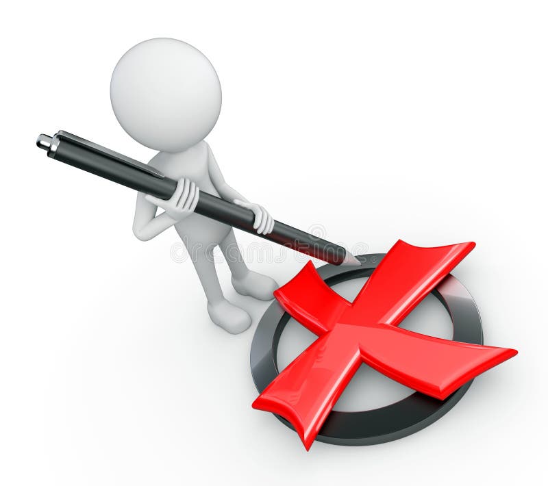 White 3d Human - Red Cross Symbol Stock Illustration - Illustration of ...