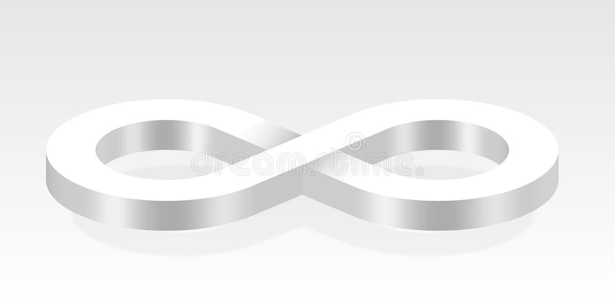 Infinity Symbol White Vector Stock Illustrations – 13,272 Infinity ...
