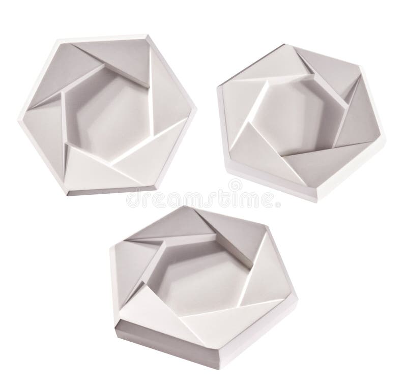 White 3D Interior Decorative Wall Gypsum Panel with Geometric Shape ...