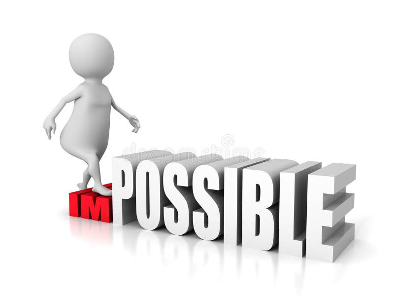 White 3d Man Step Up New Possibility. Success Concept Stock Photo ...