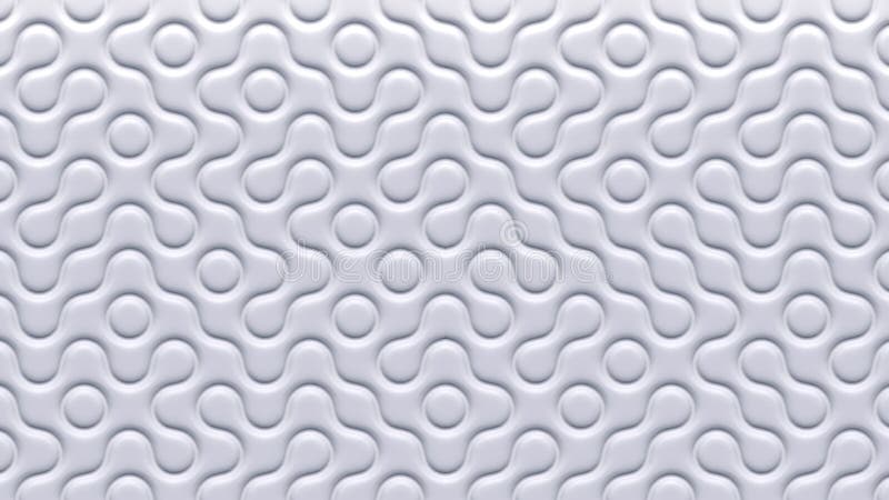 White 3d Pattern Waves. Light and Shadow. Wall Decorative Panel. Render ...