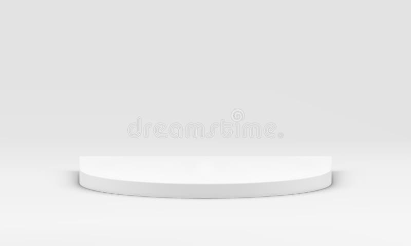 White 3d Podium Award Arena Retail Merchandise Platform Minimal ...
