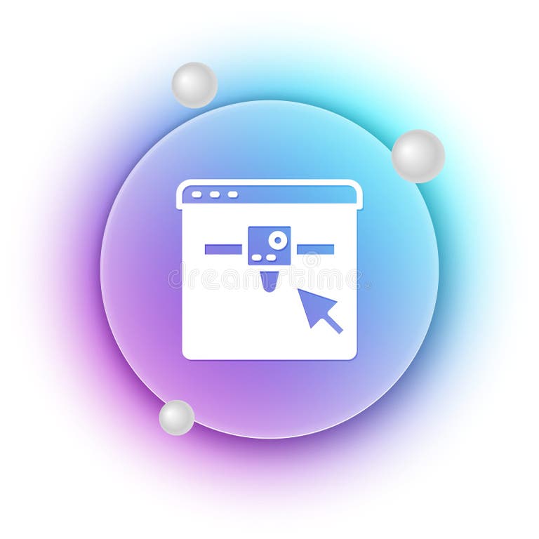 White 3D Printer Setting Icon Isolated on White Background. 3d Printing ...